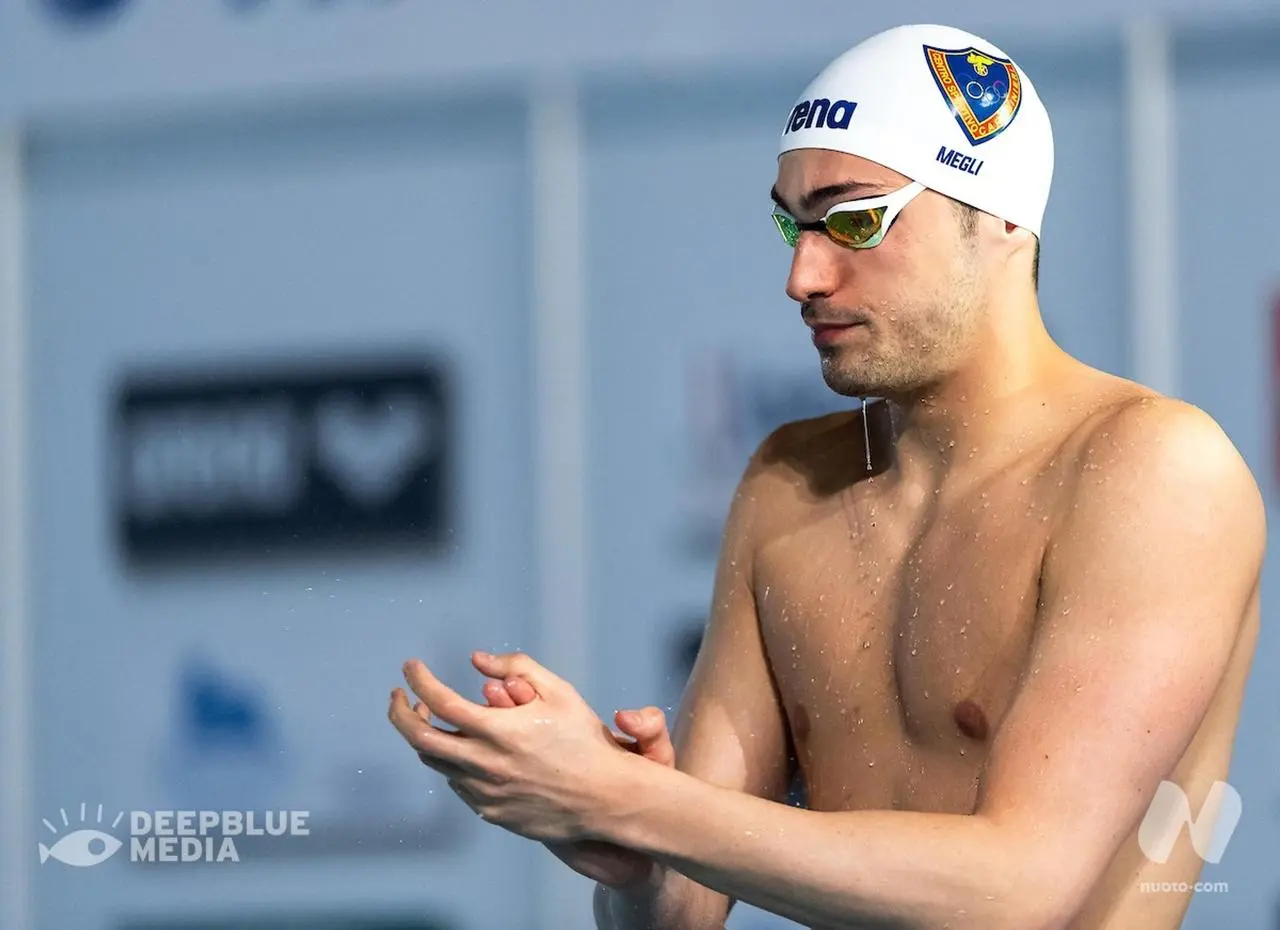 Filippo Megli nei 200 stile libero.
