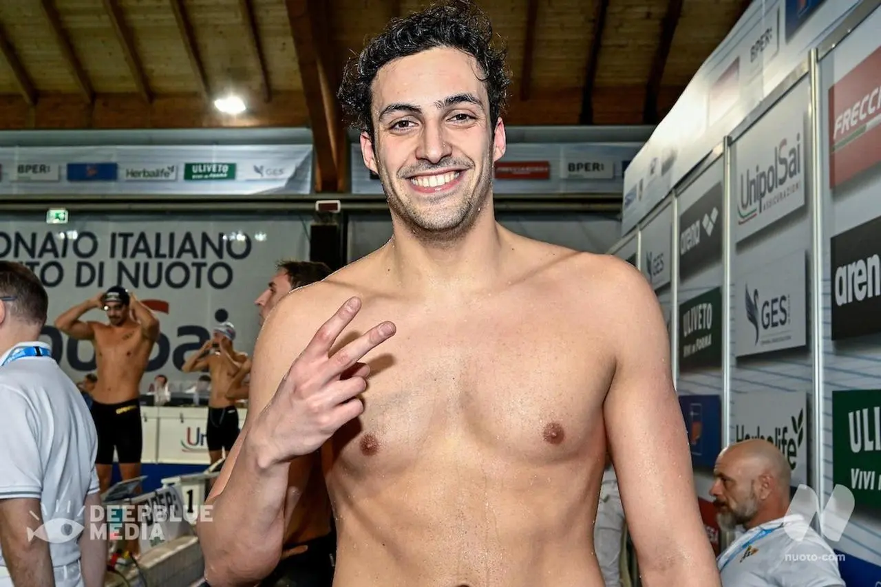 Assoluti. Day 2. Qualificazione olimpica 4x200 stile libero per Filippo Megli. Sara Curtis ...