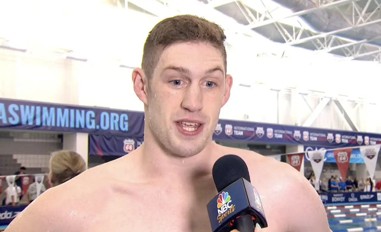 USA. International Team Trials. Giorno 3. WR 50 dorso: Hunter Armstrong ...