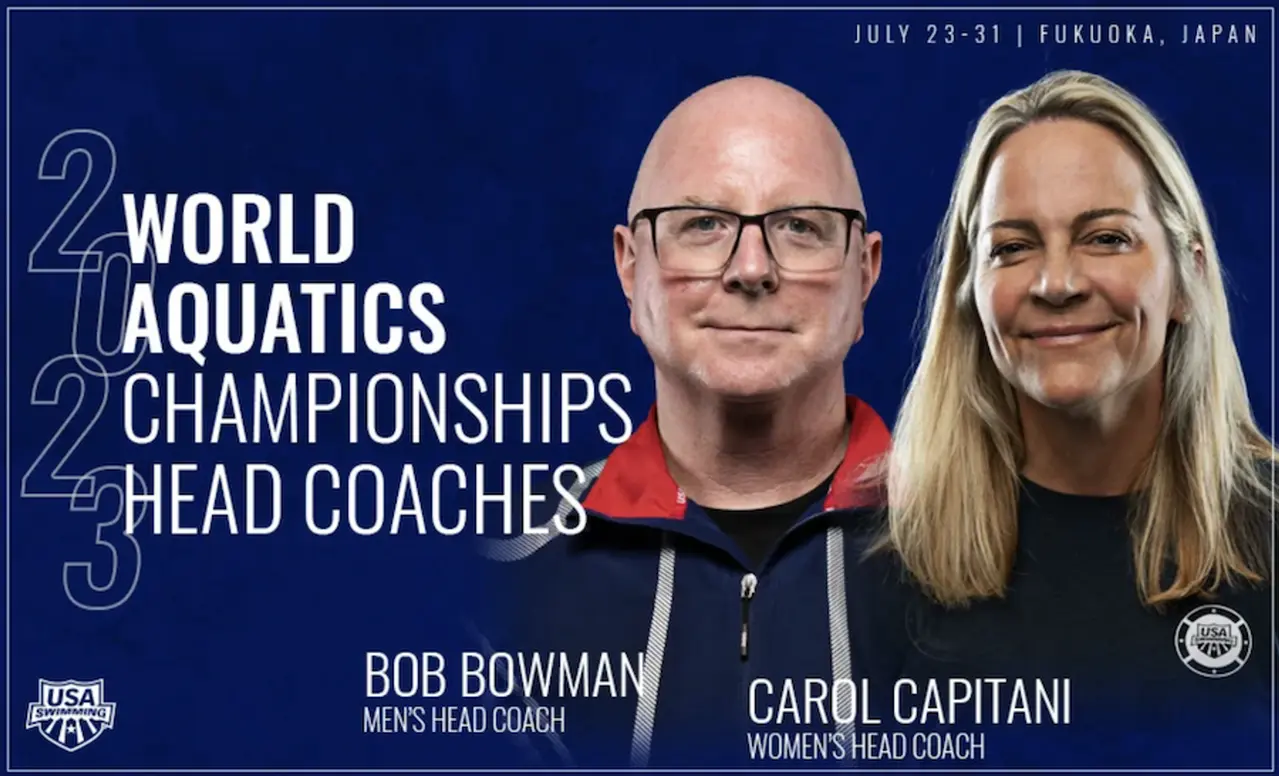 Bob Bowman e Carol Capitani head coach del team USA per Fukuoka