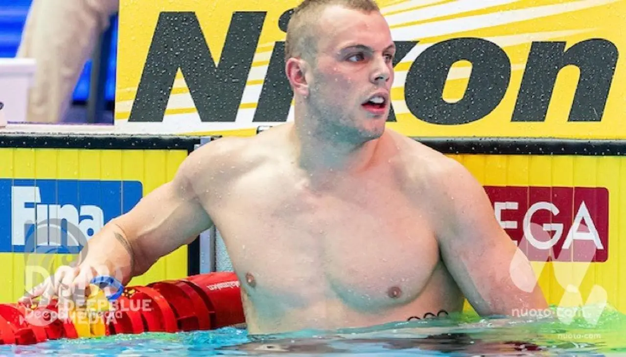 Norvegia. Kyle Chalmers (AUS): 100 stile libero 47.27, 1° tempo ...