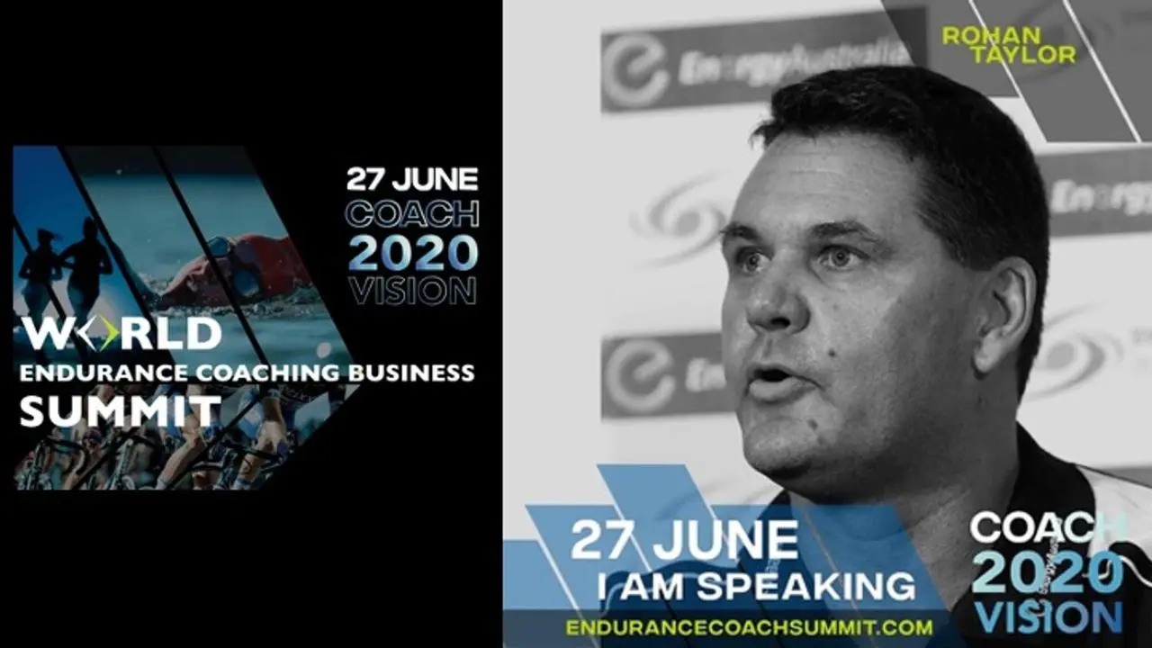 Rohan Taylor al webinar "World Endurance Coaching Business Summit"