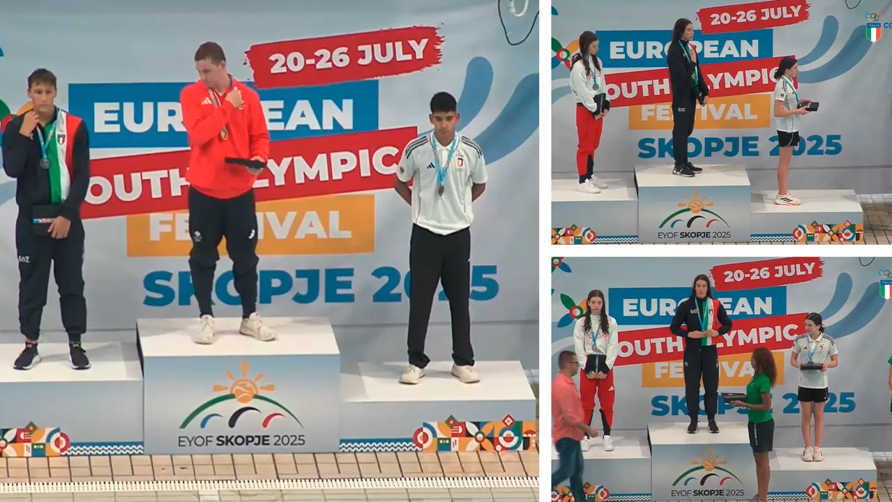 EYOF. Giorno 4. Alessandra Mao e 4x100 mista mixed d'Oro. Giorgio ...