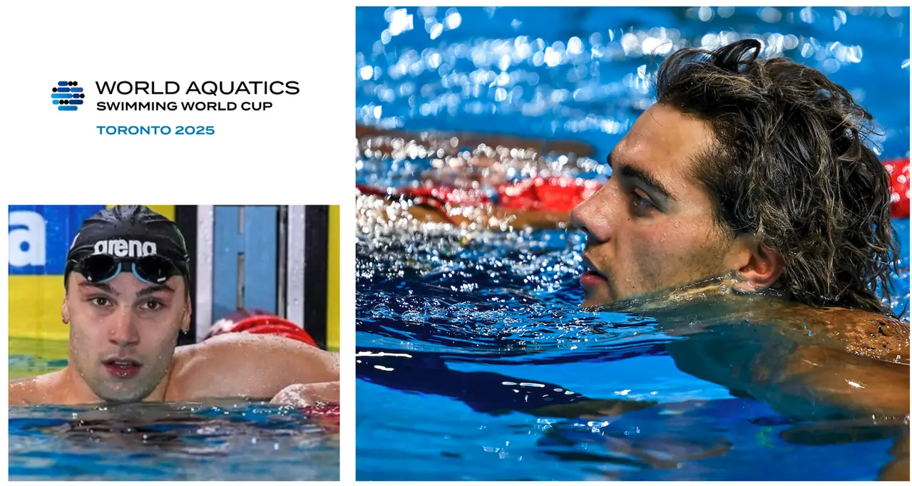 CdM (Toronto). Day 3. Batterie. Thomas Ceccon (2) e Lorenzo Mora in finale.