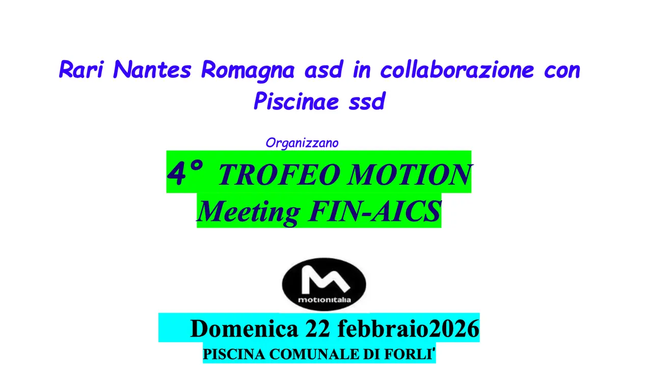 2° Trofeo Motion - Meeting FIN-AICS